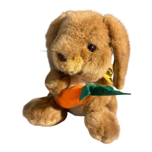 Russ | Toys | Russ Brownie Bunny Plush Rabbit Orange Carrot Brown ...